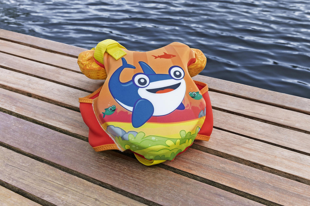 Puddle Jumper Infant Hydrospring Life Jacket and Vest, Orange Shark (6
